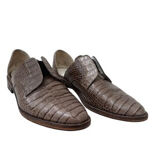 Freda Salvador | Shoes | Freda Salvador Dorsay Loafers Crocodile ...